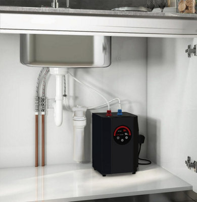 Nes Home Instant Boiling Water Kitchen Single Lever Tap Round Chrome ...