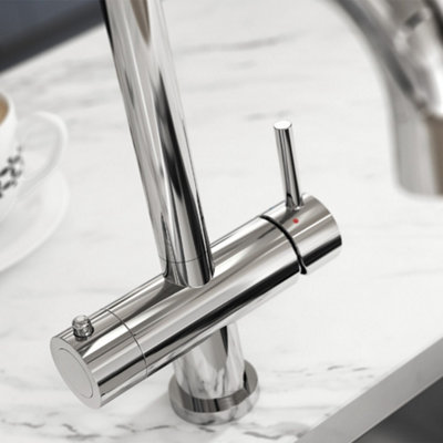 NES HOME INSTANT BOILING WATER SWIVEL SPOUT KITCHEN TAP SQUARE CHROME ...