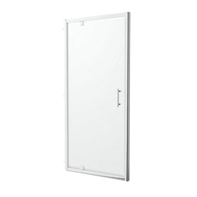 Nes Home Jupiter 900mm Modern Pivot Shower Door Enclosure Screen Safety ...