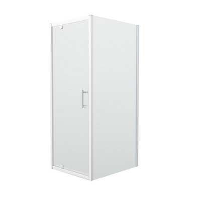Nes Home Jupiter 900mm Modern Pivot Shower Door Enclosure Screen Safety ...