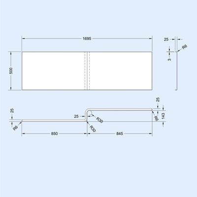 NES HOME LEFT HAND L SHAPED SHOWER BATH WITH FRONT PANEL & HINGED ...