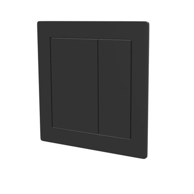 Buy Nes Home Matt Black Square Button WC Flush Plate | DIY at B&Q