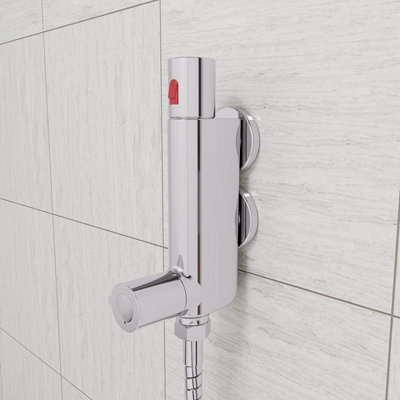 Nes Home Mini Caravan Vertical Thermostatic Mixer Shower Valve Chrome ...