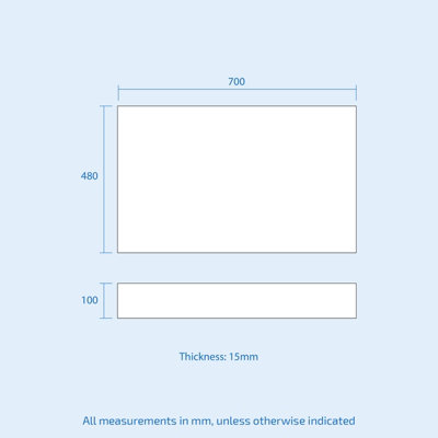 Nes Home Modern 1700mm White High Gloss Bath Tub PVC Front & End Panel ...
