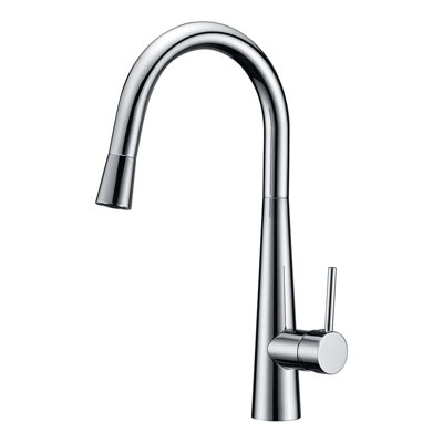 Nes Home Neptune Modern Single Lever Swivel Spout Kitchen Sink Mono ...