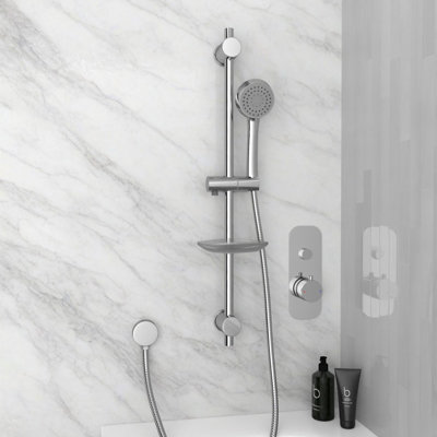 Nes Home One-Dial One-Way Push Button Thermostatic Mixer Valve, Slider ...