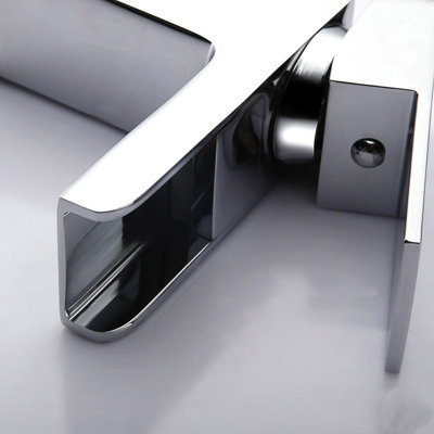 Nes Home Ozone Square Waterfall Bathroom Basin Sink Mono Mixer Chrome ...