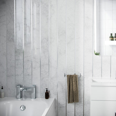 Nes Home PVC Ceiling Panel With Silver Line 2700 x 200 x 6mm Pack Of 5 ...