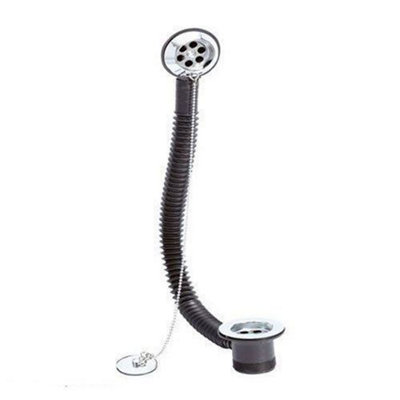 Nes Home Retainer Bath Waste & Overflow With Brass Plug & Link Chain ...