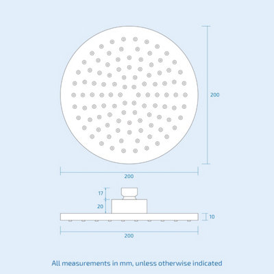 Nes Home Round 3 Dial 2 Way Round Concealed Thermostatic Shower Mixer Valve Tap