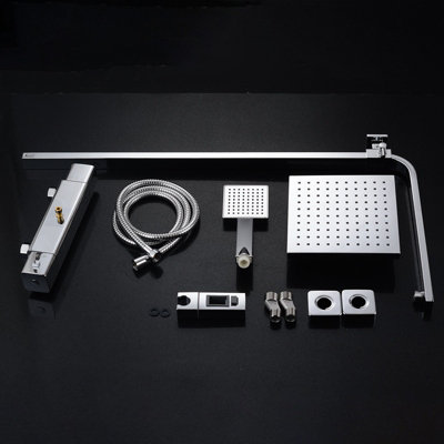 NES HOME SIREN SQUARE EXPOSED COOL TOUCH THERMOSTATIC MIXER VALVE ...