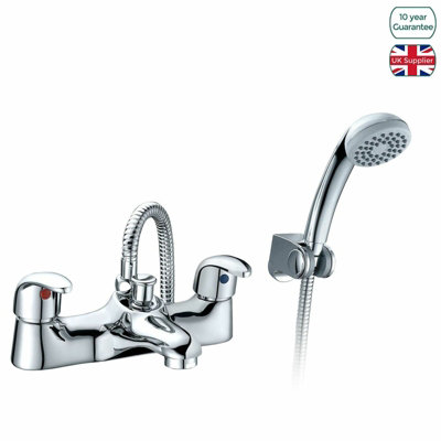Nes Home Studio Bath Shower Mixer Tap & Handset Complete Chrome