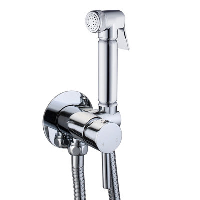 Nes Home Wall Mounted Toilet Bidet Mixer Spray Kit Douche Shattaf ...