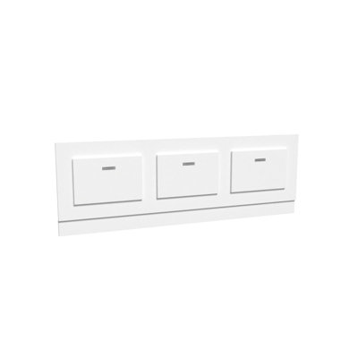 Nes Home White 1700mm Magnetic Door Durable PVC Front Bath Panel