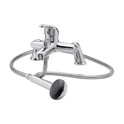 Nes Home Winstead Modern Chrome Exposed Bath Shower Mixer Handless ...
