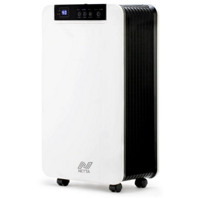 NETTA 12L Low Energy Dehumidifier Continuous Drainage Timer - Ideal for ...