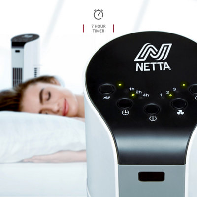 NETTA 32 Inch Tower Fan With Remote Control, Timer Quiet Cooling for Living Room, Bedroom ...