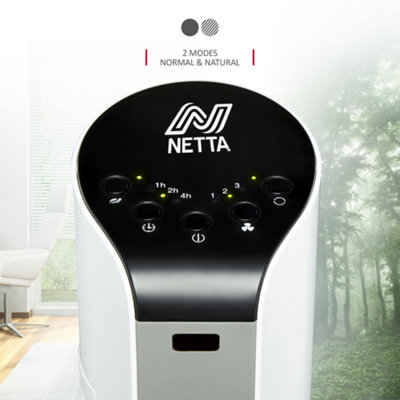 NETTA 32 Inch Tower Fan With Remote Control, Timer Quiet Cooling for Living Room, Bedroom ...