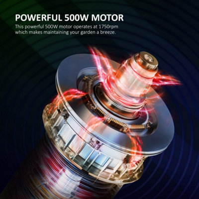 NETTA 500W Hedge Trimmer and Cutter With 50cm Diamond Cutting Blade