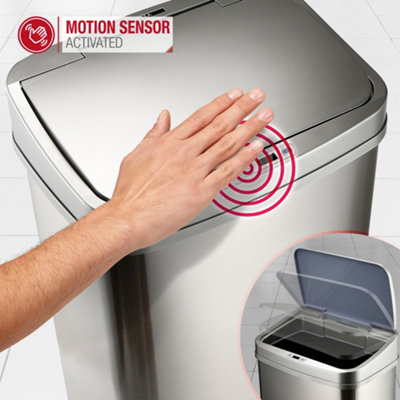 NETTA 50L Sensor Bin for Kitchen - Large Automatic Motion Sensor Waste ...