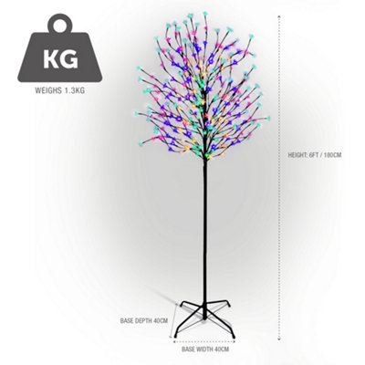 NETTA 6FT Cherry Blossom Tree with 300 LED Lights, Suitable for Indoor ...