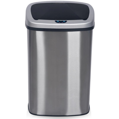 NETTA 70L Stainless Steel Kitchen Bin, Large Touch-Free Automatic ...