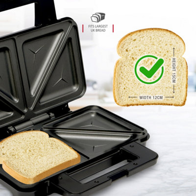 NETTA 900W Sandwich Toastie Maker - Deep Fill with Non-Stick Plates