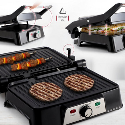 NETTA Panini Maker & Health Grill - Sandwich Toaster - 1500W