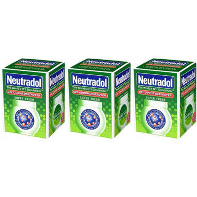 Neutradol Gel Odour Deodorizer Super Fresh Gel Square box (Green) 135g ...