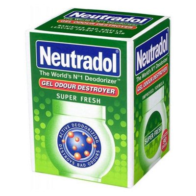 Neutradol Gel Odour Deodorizer Super Fresh Gel Square box (Green) 135g ...