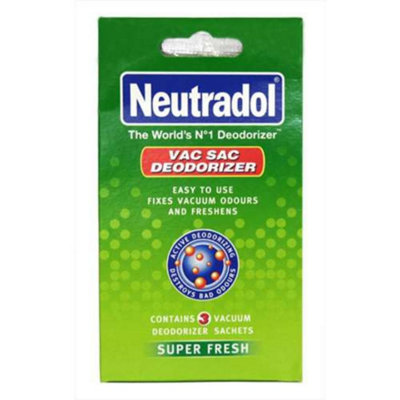 NEUTRADOL VAC DEODORIZER SUPER FRESH GREEN (N1) (PACK OF 12)