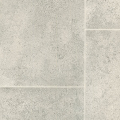 Neutral Modern Stone Effect Anti-Slip Vinyl Flooring for Bathroom ...