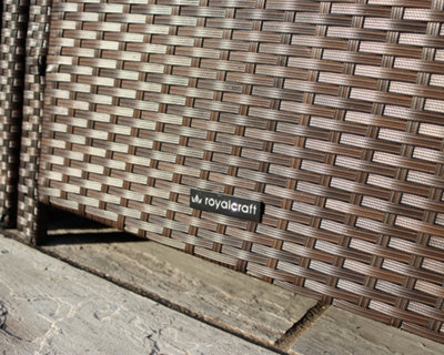 Nevada Brown 4 Seater Cube Set