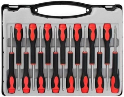 New 15 Pc Heavy Duty Telecommunication Screwdriver Set With Case