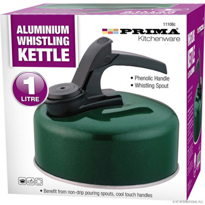 New 1L Aluminium Whistling Kettle Camping Fishing Home Lightweight Fast ...