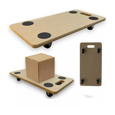 New 200kg Hand Dolly Wood Wooden Furniture Mover Trolley Cart Moving ...