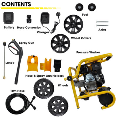 NEW 2025 RWHPPW5ES Petrol Electric Start Pressure Washer Max 3400 PSI