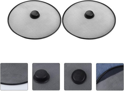 New 29cm Metal Splatter Cover Lid Cooking Frying Pan Kitchen Protector ...