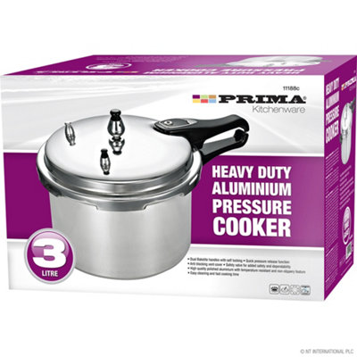 New 3 Litre Pressure Cooker Aluminium Kitchen Cooking Steamer Catering ...