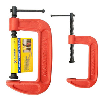 New 4" Heavy Duty G Clamp Iron Clamps Wood Working Welding Support Tool ...