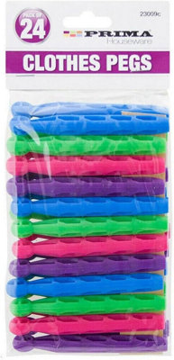 New 48pc Heavy Duty Plastic Clothes Pegs Laundry Airer Washing Line ...