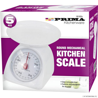 New 5kg Kitchen Scale Weighing Cooking Food Weight Round Mechanical ...