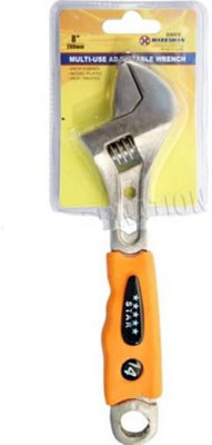 New 8 Inch Adjustable Wrench Easy Grip Spanner Multi Use Drop Forged ...