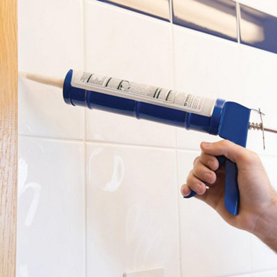 New 9 Inch Heavy Duty Caulking Gun Skeleton Dispensing With Plunger