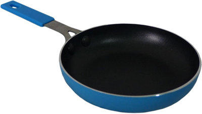 New Blue Mini Cooking Egg Pancake Frying Fry Pan 14cm | DIY at B&Q