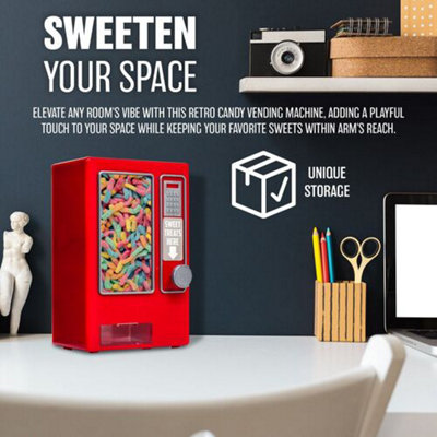 New Candy Vending Machine Retro Sweets Storage Dispenser Gumball Kid ...