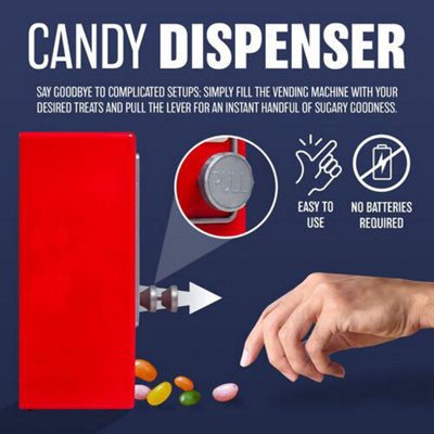 New Candy Vending Machine Retro Sweets Storage Dispenser Gumball Kid ...