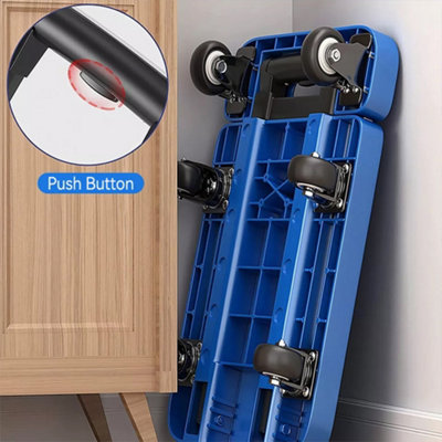 NEW Duty 270KG Folding Hand Truck Dolly Cart Luggage Sack Barrow Cart ...