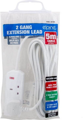 New Extension Lead Cord Uk Cable Electric Mains Power 1 2 3 4 6 8 10 ...