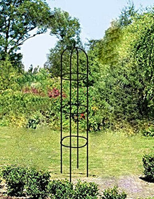 NEW GARDEN ARCH OBELISK METAL TRELLIS CLIMBER PLANT SUPPORT CLIMBING ...